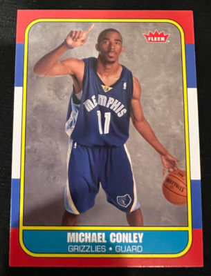 MICHAEL CONLEY 2007-08 Fleer Retro 1986 Parallel Rookie Card RC #86R ...