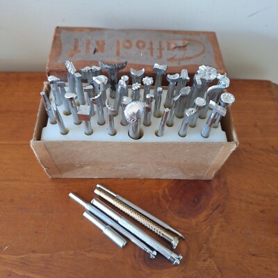 Craftool Leathercraft Stamp Set 40 Peices | eBay