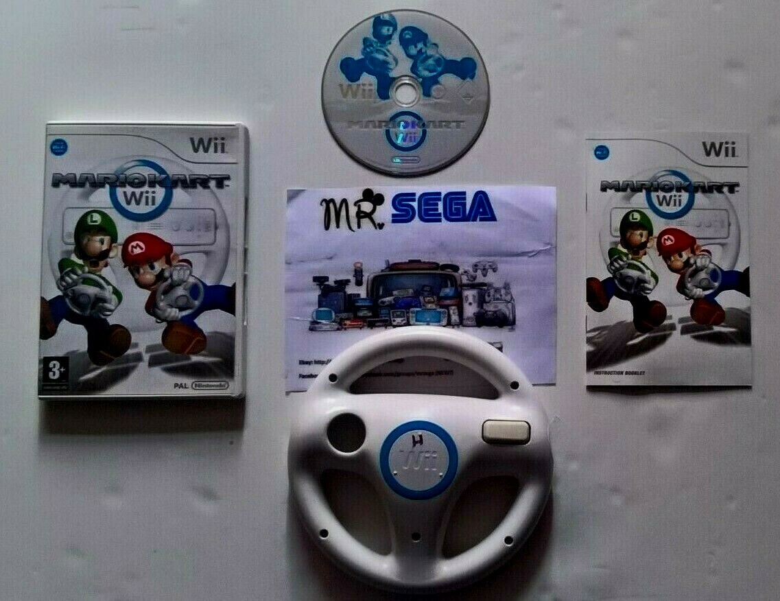 MARIO KART WII PLUS ONE OFFICIAL NINTENDO WHEEL for the NINTENDO WII | eBay