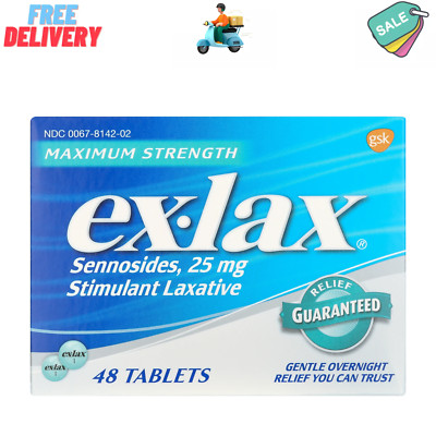 Ex-Lax Maximum Strength Stimulant Laxative Constipation Relief Pills ...