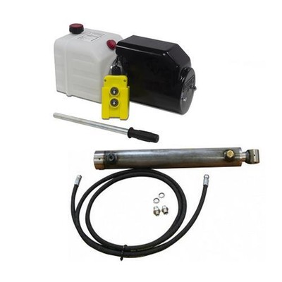 24V DC Single Acting Hydraulic Powerpack Trailer Kit to 2.5 to 10 Tonne ...