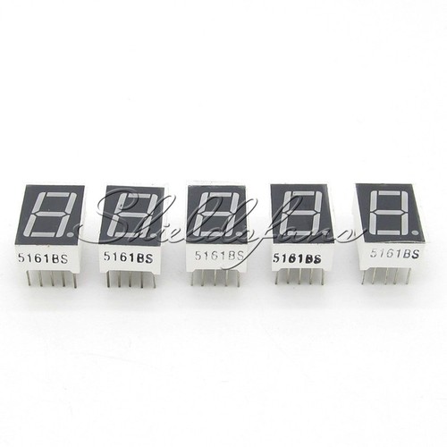 10PCS Red 7 Segment 0.5" LED Display Digital Tube Common Anode 1 Bit | eBay