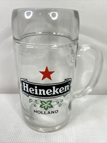 Heineken 1 Liter 1L Holland Beer Glass Mug Barware Oktoberfest EUC | eBay