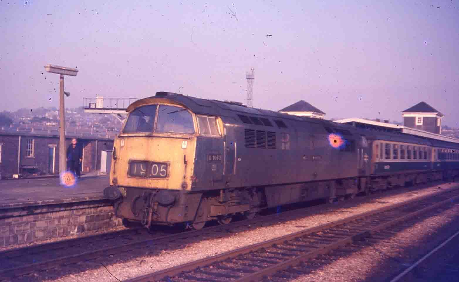 35mm Slide BR British Railways Diesel Loco Class 52 1063 plymouth ...
