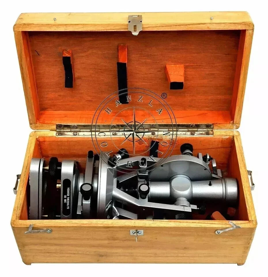 20 Sec. Theodolite Survey Alidade With Wood Box Transit Survey ...