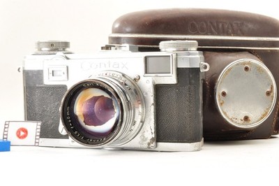 Zeiss Ikon Contax lla 35mm Film Camera 2a Sonnar 50mm f/1.5 From JAPAN ...