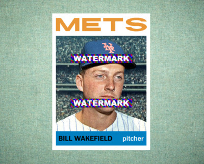 Bill Wakefield New York Mets 1964 Style Custom Baseball Art Card | eBay