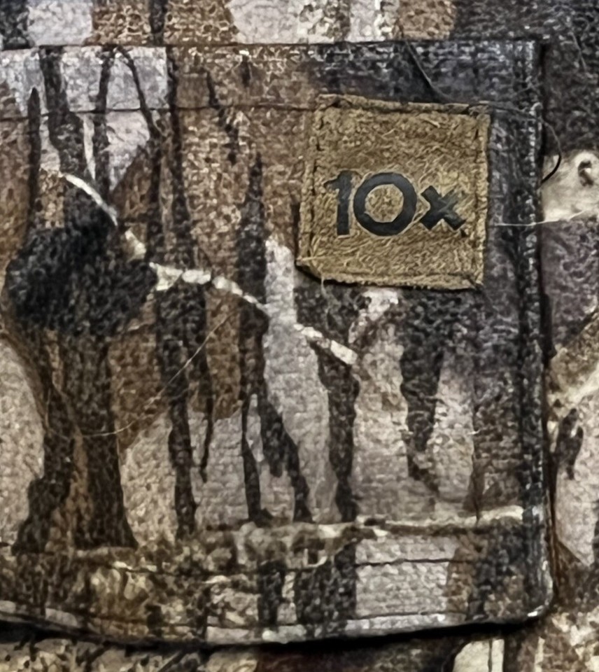 10x brand Quiet Fleece Hunting Pants Mossy Oak Breakup Camo Nylon Lined ...