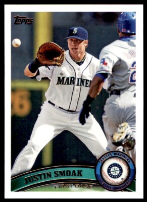 2011 TOPPS #483 JUSTIN SMOAK SEATTLE MARINERS | eBay