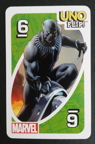Marvel Uno Flips Card Green Black Panther #6 /Ronan the Accuser Wild ...
