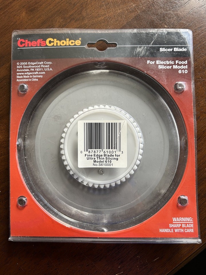 Chefs Choice - Electric Food Slicer 610 - Replacement Fine Edge Blade ...