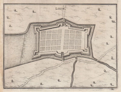 Lixim b. Saargemünd Original Kupferstich Merian 1645 | eBay.de