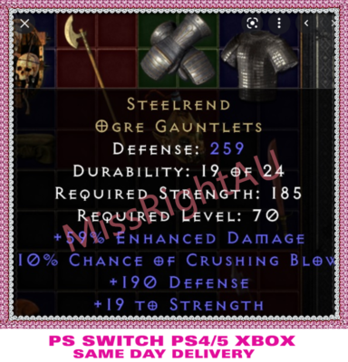 Steelrend Ogre🌺Diablo 2 D2R Softcore LADDER🌺PC-SWITCH-PS-XBOX | eBay