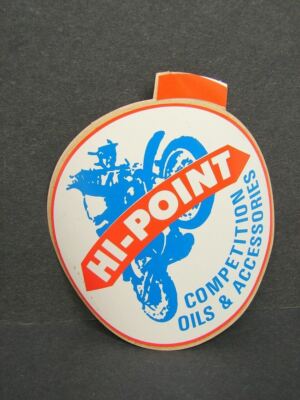 Vintage Hi Point Motorcycle Motocross Moto-X Sticker Decal Transfer 4 ...
