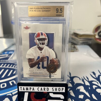 REGGIE GERMANY 2001 Fleer Authority Rookie 1282/1350 Beckett 9.5 #145 ...