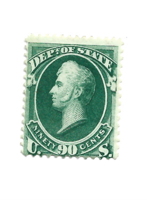 US OFFICIAL MINT STAMP SCOTT O67 1873 90 CENT DRK. GREEN | eBay