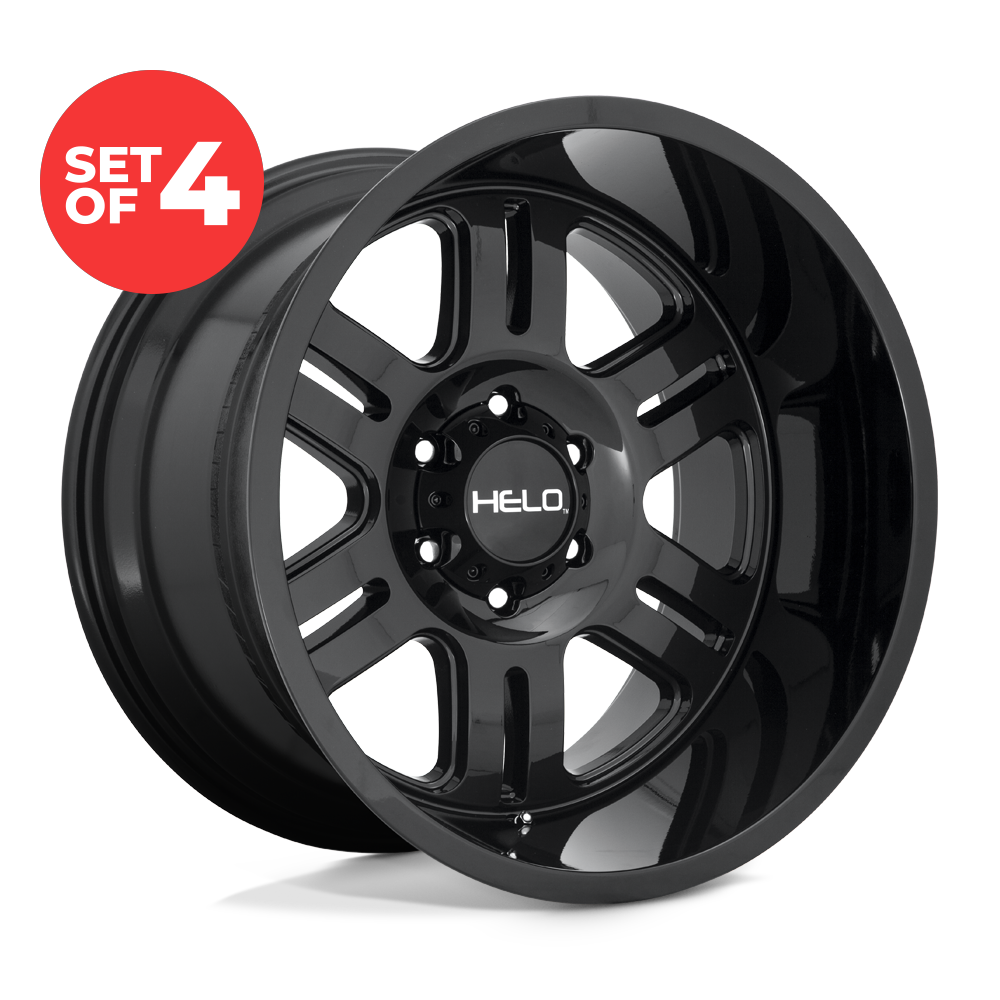 (Set of 4) Helo HE916 Wheels 20x9 5x150 +18 mm Black Rims 20'' Inch | eBay
