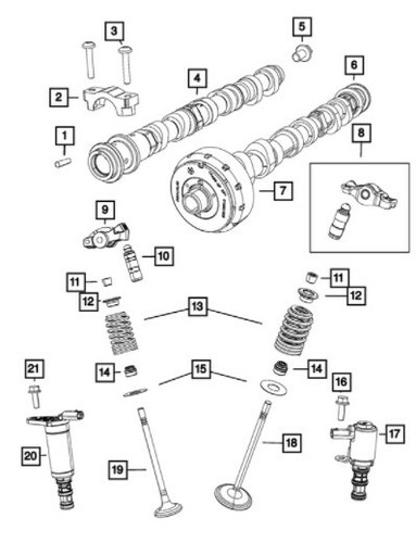 2017-2020 CHRYSLER PACIFICA 3.6L VARIABLE VALVE TIMING SOLENOID ...
