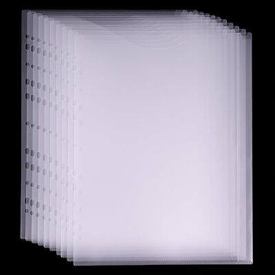 Clear Folders for Documents Plastic,24 Pcs Thicken Clear Folders with ...