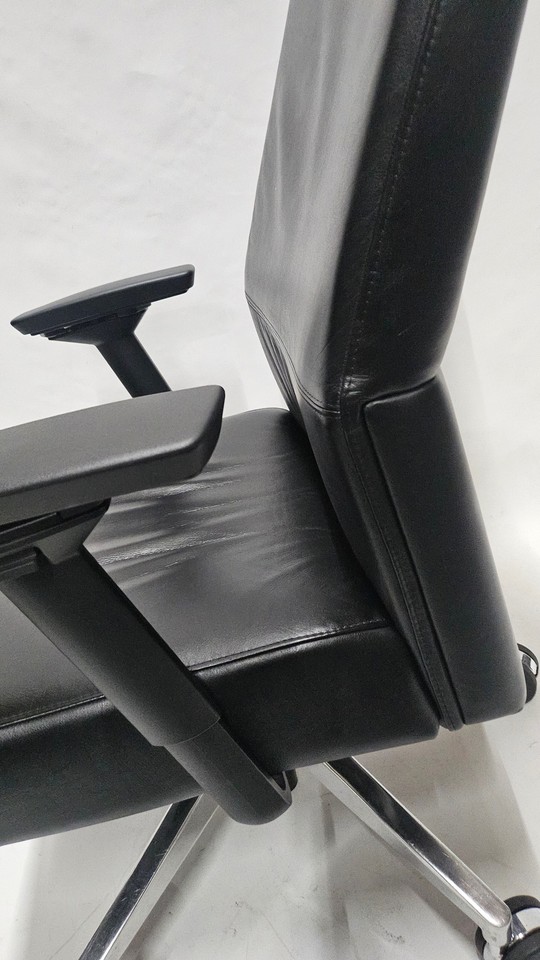 Steelcase Siento Executive Highback Chair in Black Leather | eBay