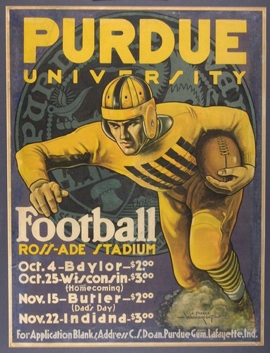 m Purdue Boilermakers NCAA College Mascot Logo Poster 12x8in Metal Sign ...