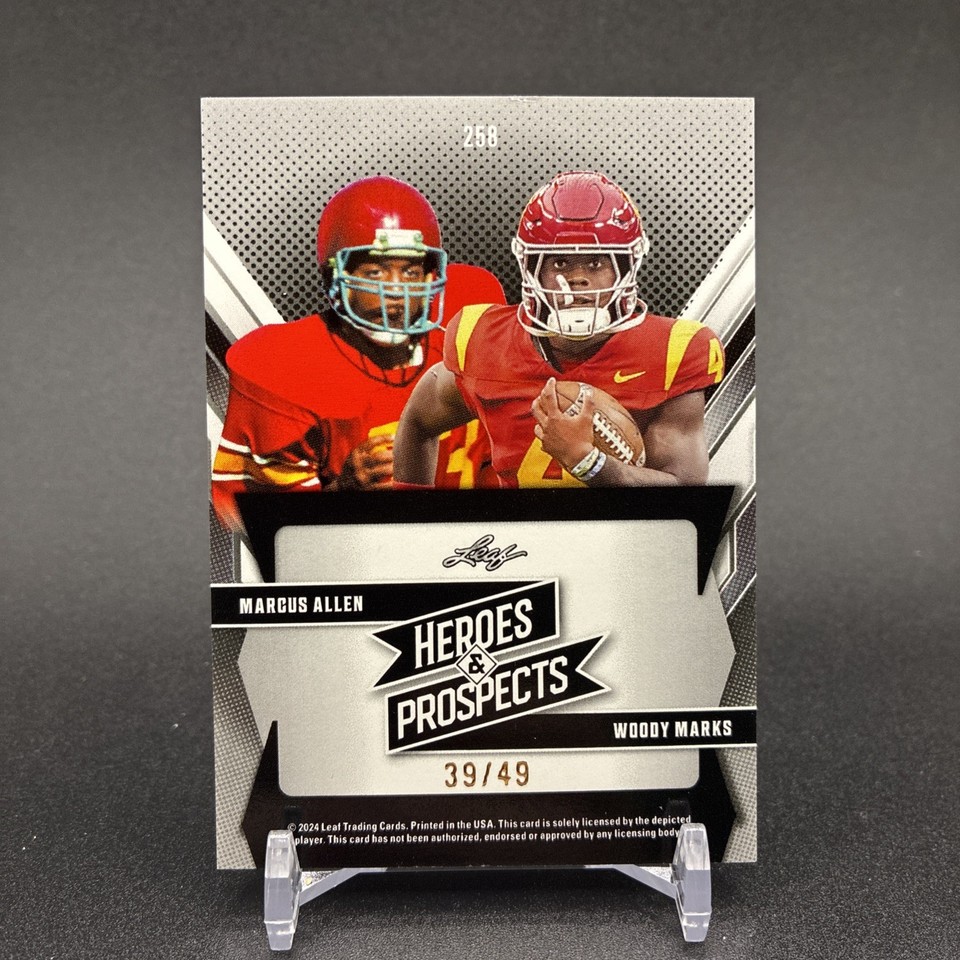 2024 LEAF HEROES & PROSPECTS MARCUS ALLEN WOODY MARKS 39/49 USC SP | eBay