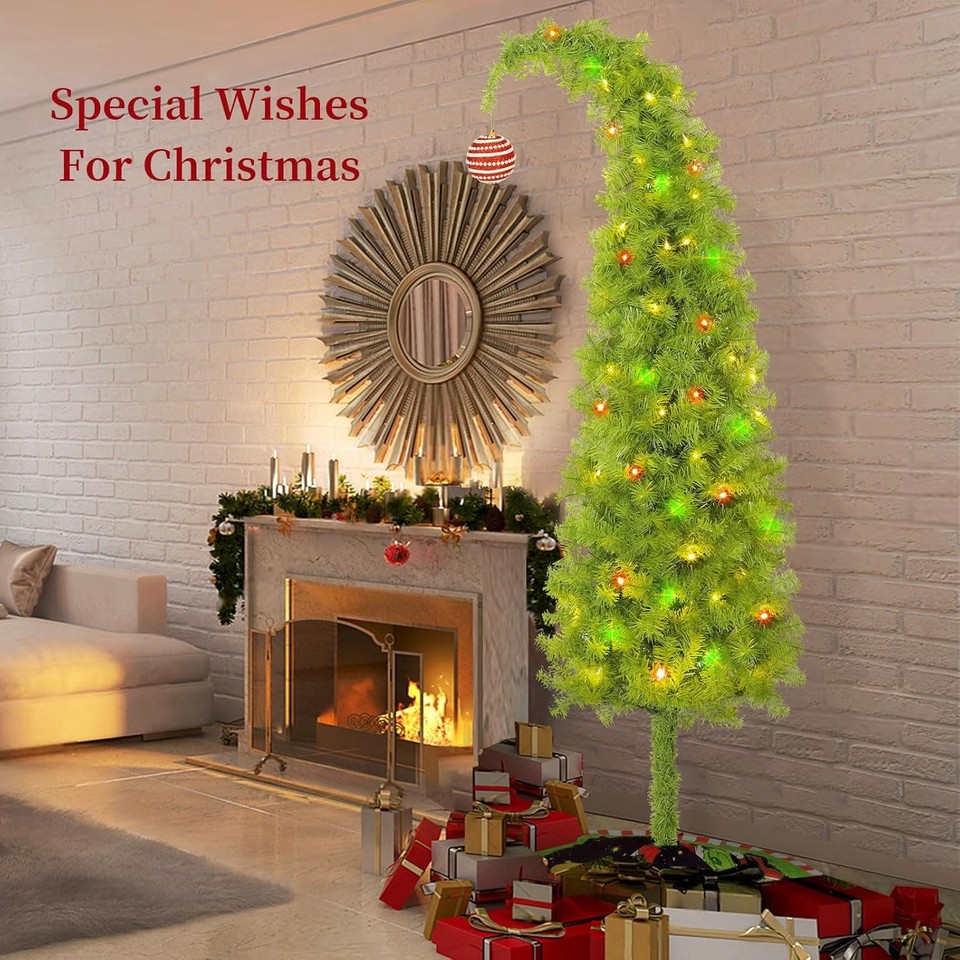 6FT Grinch Christmas Tree with Flexible Branches Green Monster Xmas ...