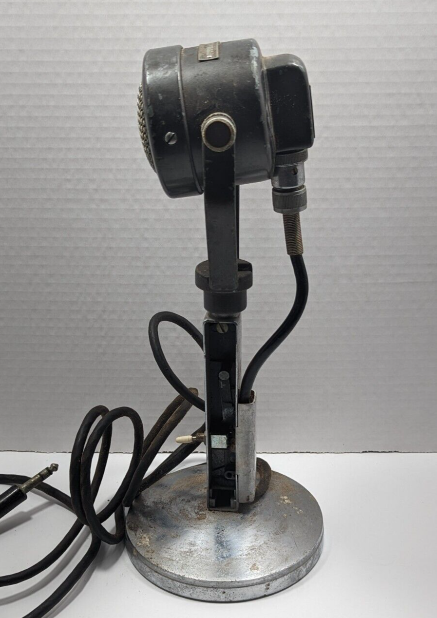 Vintage Microphone Turner U9S Dynamic w Electric Voice Stand Prop ...