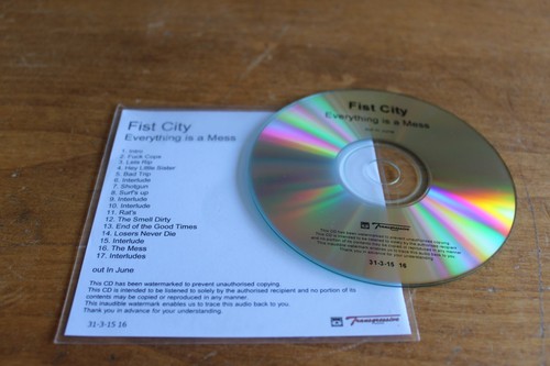 Fist City - UK promoCD / Everything Is A Mess 2015 / Transgressive ...