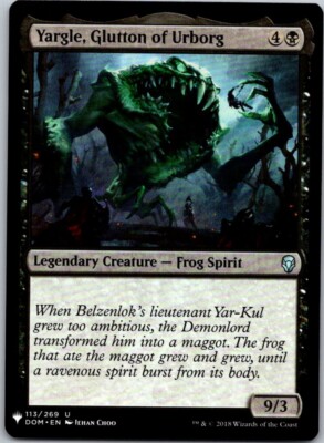 Magic the Gathering Yargle, Glutton of Urborg Mystery Booster MTG Free ...