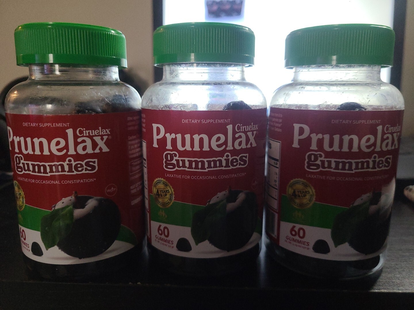 3 Lot Prunelax Ciruelax Laxative Gummies CONSTIPATION RELIEF 180 Ct BB ...