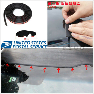 Universal 5M Front Rear Windshield Edge Weatherstrip Soundproofing ...