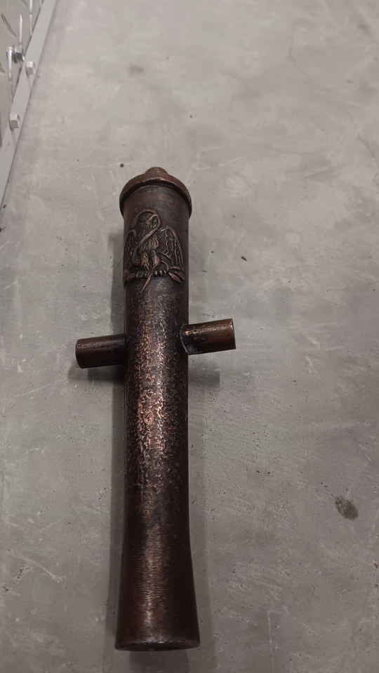 19th century Mexican signal Cannon black powder bronze, authentic ...