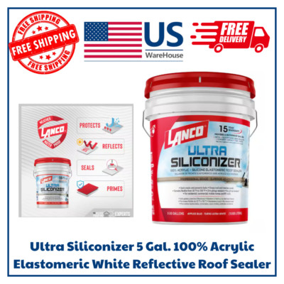 Roof Sealer 5 Gal. Ultra-Siliconizer Surface Membrane Sealant ...
