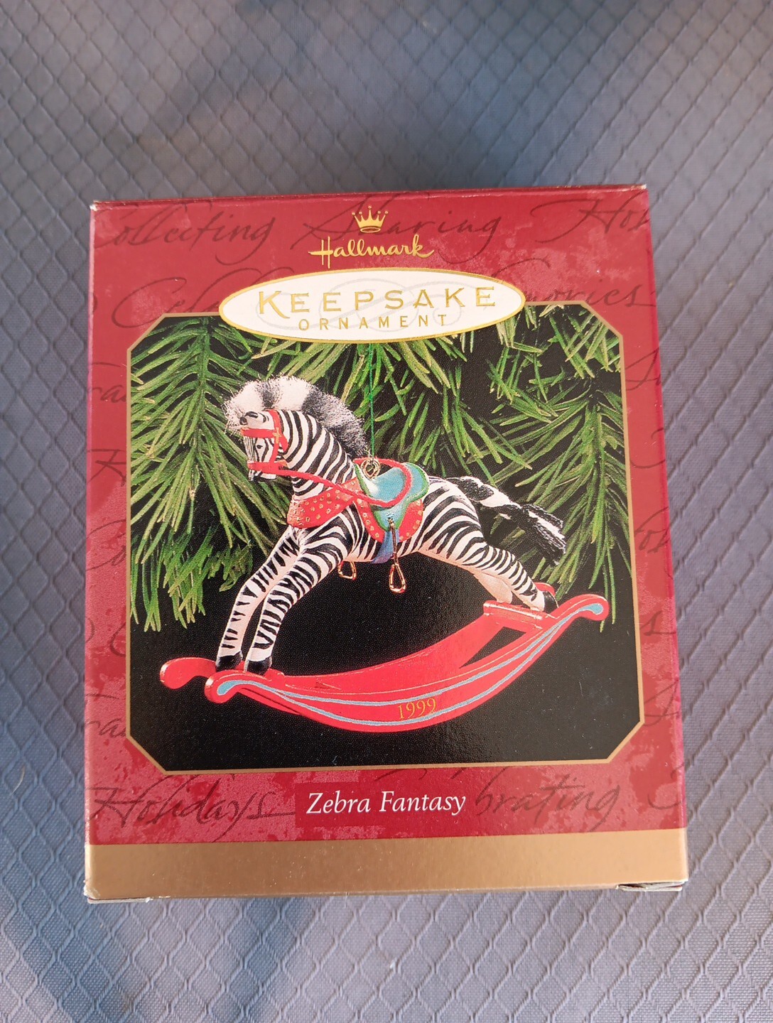 Hallmark Zebra Fantasy Rocking Horse Keepsake Ornament 1999 | eBay