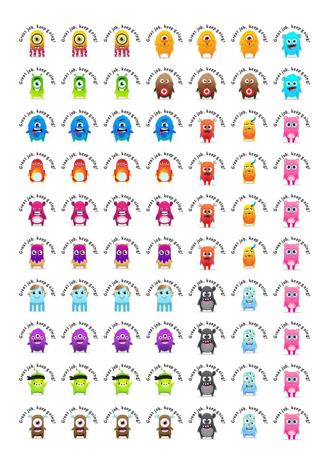 140, 280, 350 x Class DOJO reward stickers school/ teacher/Kids ...