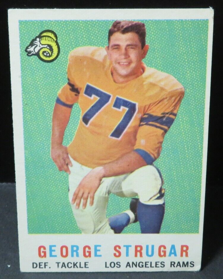 #4699 1959 TOPPS FOOTBALL GEORGE STRUGAR #121 | eBay