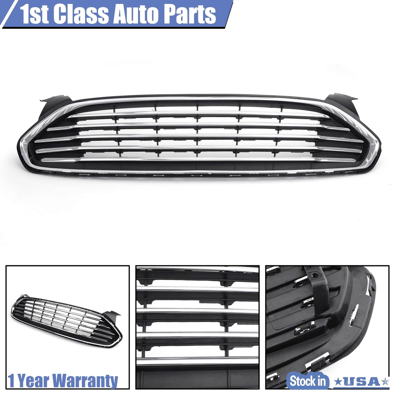 For 2013-2016 Ford Fusion Front Bumper Upper Grille Assembly DS7Z8200BA ...