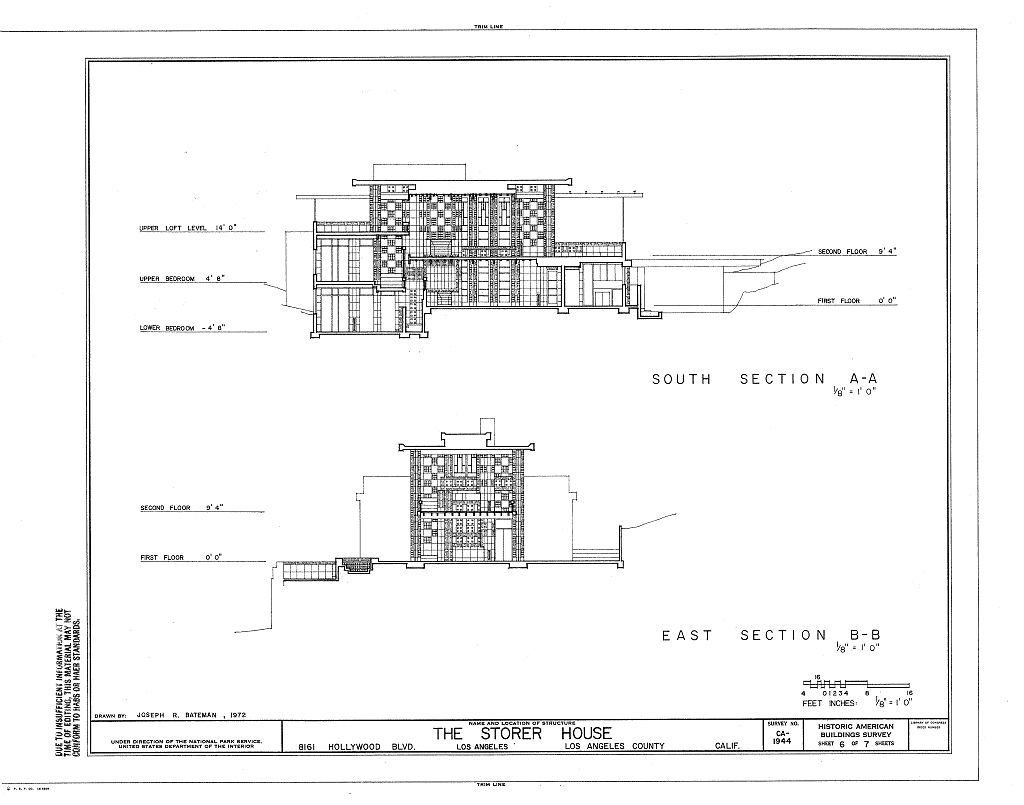 Frank Lloyd Wright, Storer House, California concrete block home ...