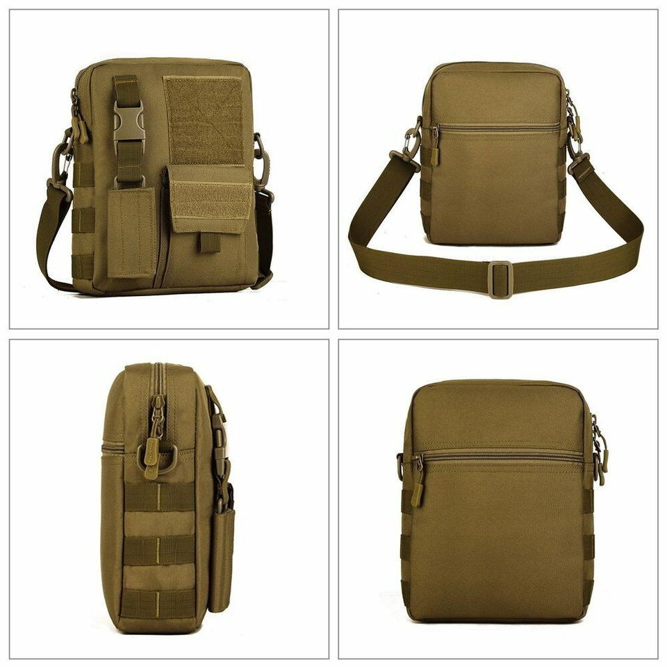 Men's Canvas Vintage Military Messenger Shoulder Bag Handbag Crossbody ...