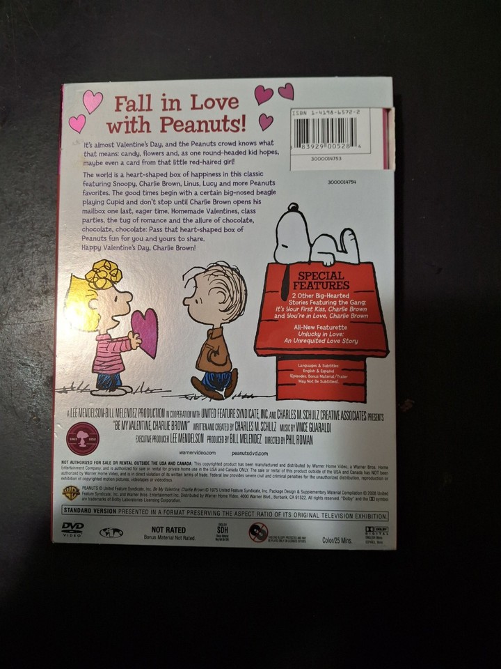 Be My Valentine, Charlie Brown DVD Brand New Sealed | eBay