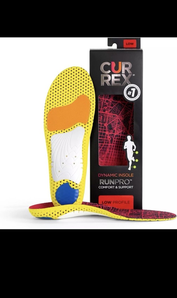 NIB CURREX RunPro Insoles for Running Shoes, for Men & Women, M Profile ...