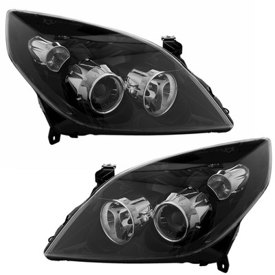 For Vauxhall Vectra C Signum 2006- Headlight Black Clear Glass Left ...