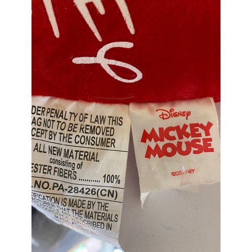 3D Mickey Mouse Neck Pillow Head Rest Red Black White Travel Accessory ...