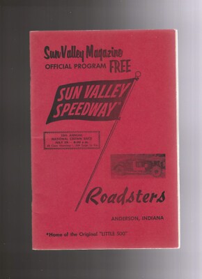 Sun Valley Speedway Roadster Racing Program Anderson Indiana ~1960 36 ...