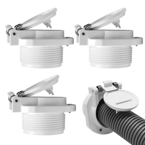 3pcs White Easy Install Pool Replacement Vac Lock FittingRotating ...