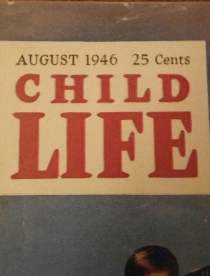 August 1946 Child Life Magazine "Family Beach" Cover | eBay