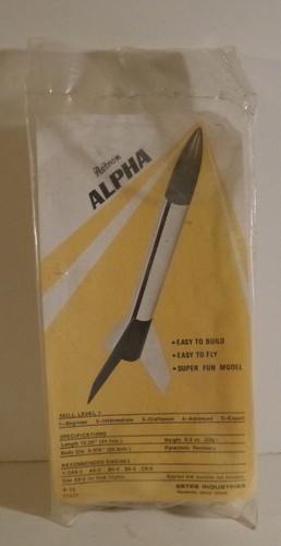 Estes Astron ALPHA model rocket kit from the 1970s | eBay
