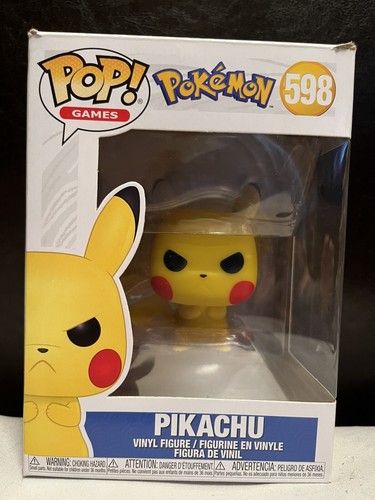 Funko Pop Grumpy Pikachu Angry Pokemon Vinyl Figure - 598 | eBay