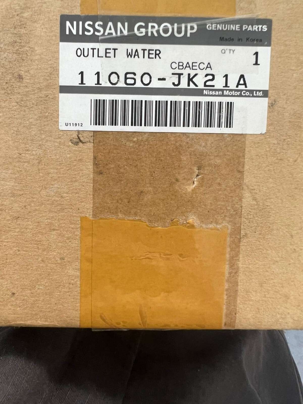 OEM 2009-2019 Nissan 370z Engine Coolant Top Water Outlet Pipe 11060 ...